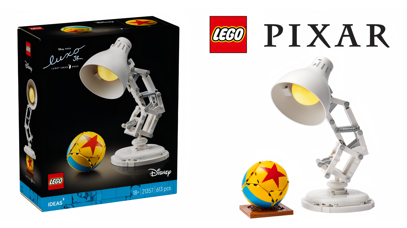 LEGO 21357 Disney Pixar Luxo Jr. honors Pixar's iconic lamp mascot ...